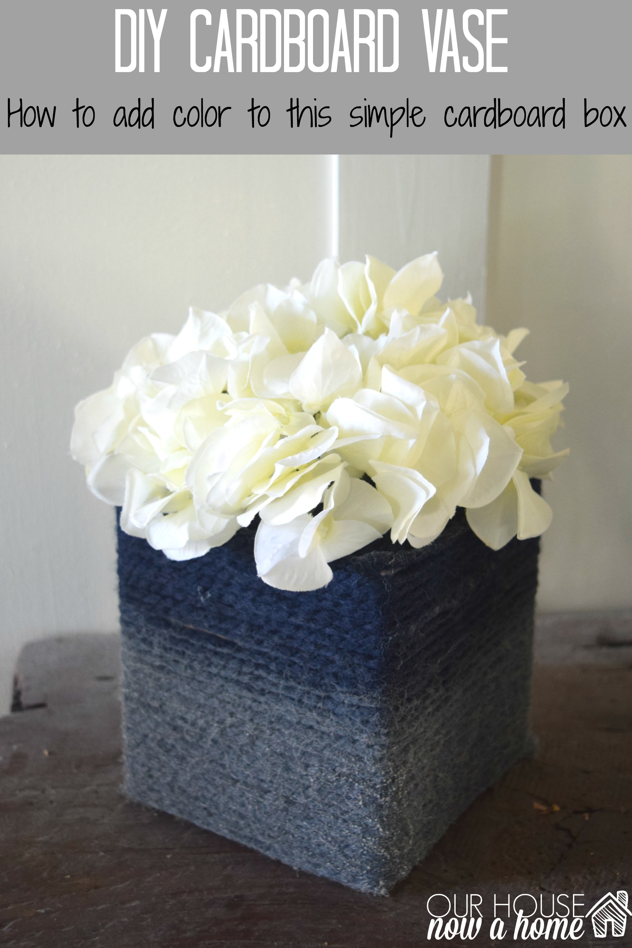 DIY Flower Vase by Using Box and Rope – Keep it Relax